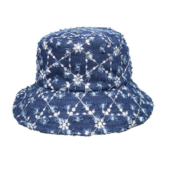 Justin Gregory | Accessories | Justin Gregory Gigi Denim Sequin Bucket ...